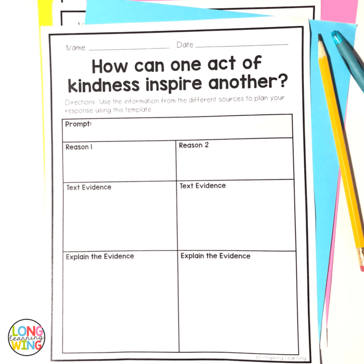 Activities For Teaching Kindness - Longwing Learning I ELA Worksheets ...