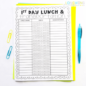 Meet The Teacher With Stations - Longwing Learning