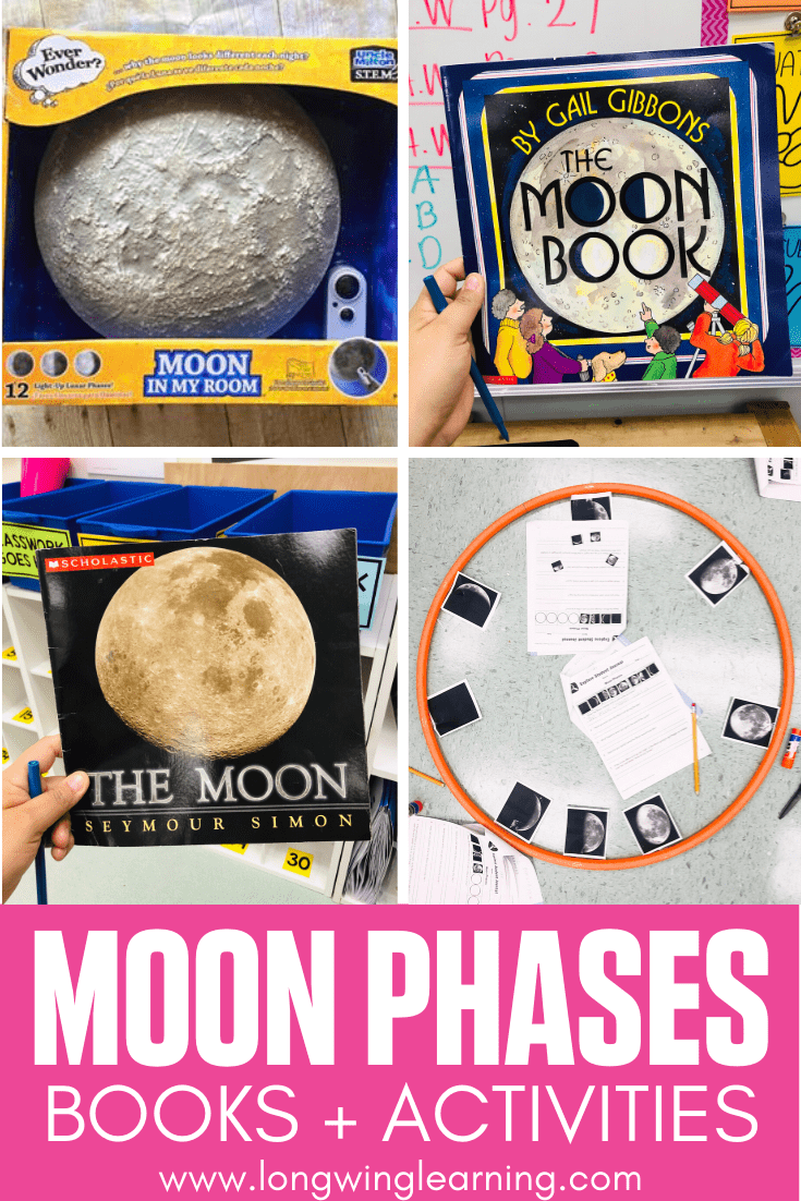 MOON PHASES BOOKS & ACTIVITIES - Longwing Learning I ELA Worksheets For ...