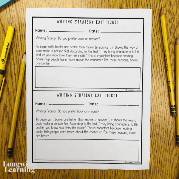 Writing Strategy For Elaboration - Longwing Learning I ELA Worksheets ...
