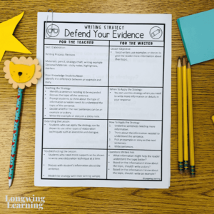 Writing Strategy For Elaboration - Longwing Learning I ELA Worksheets ...