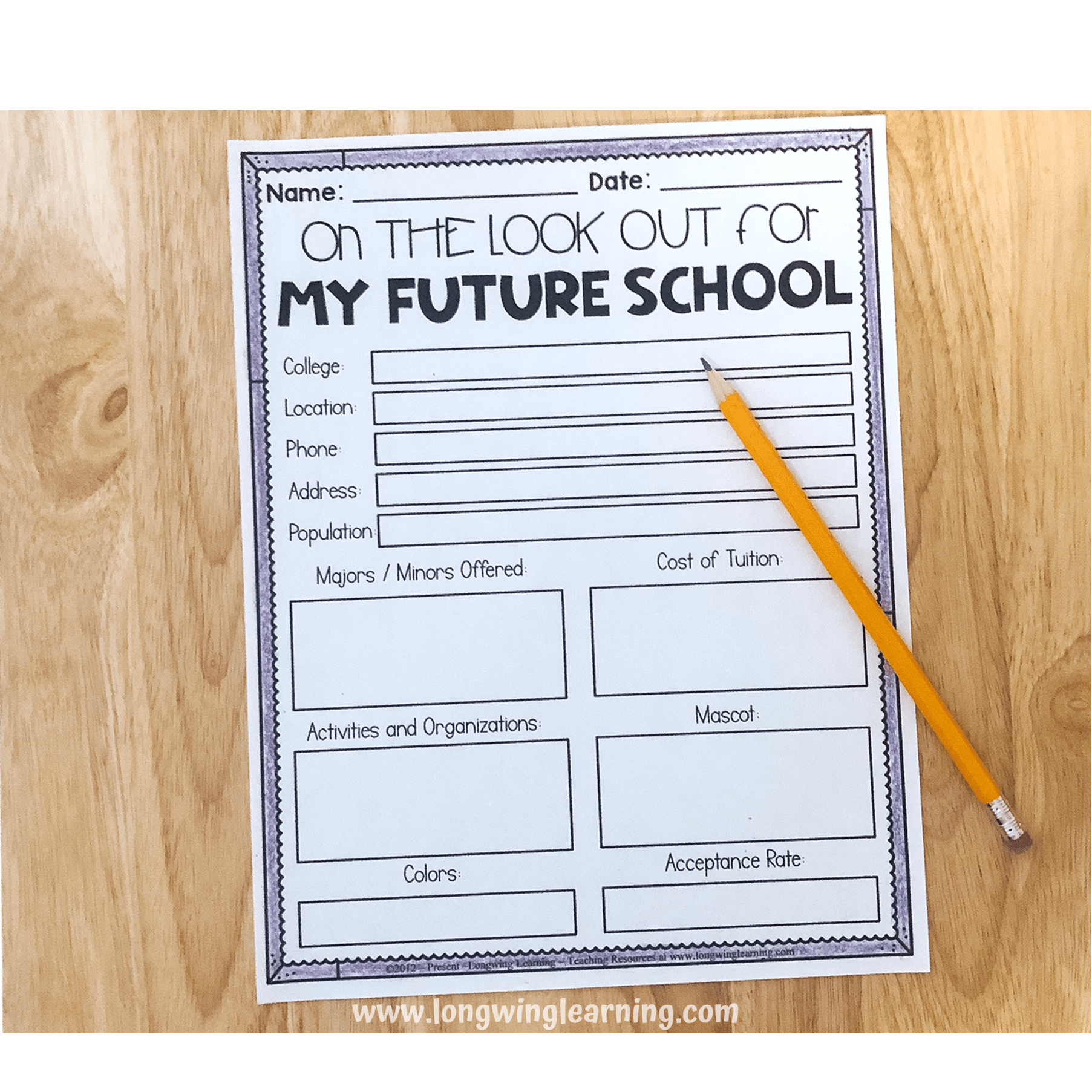 College Week Activities For Elementary - Longwing Learning I ELA ...