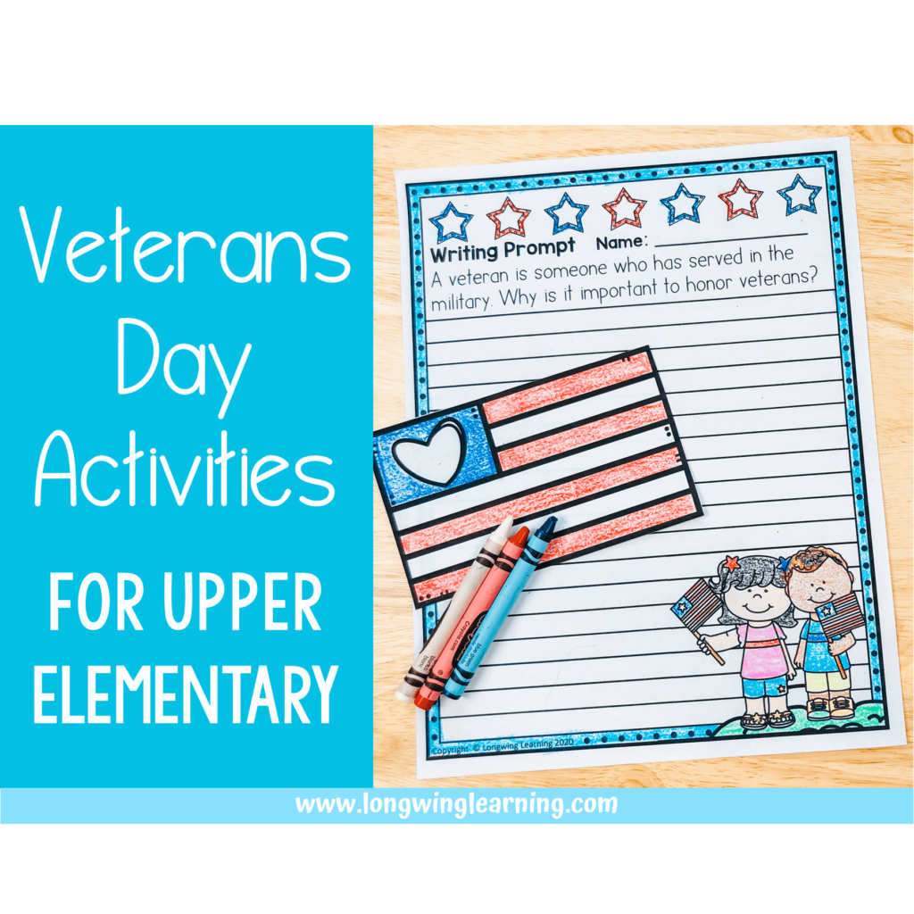 Teach Veterans Day With These Low Prep Activities - Longwing Learning