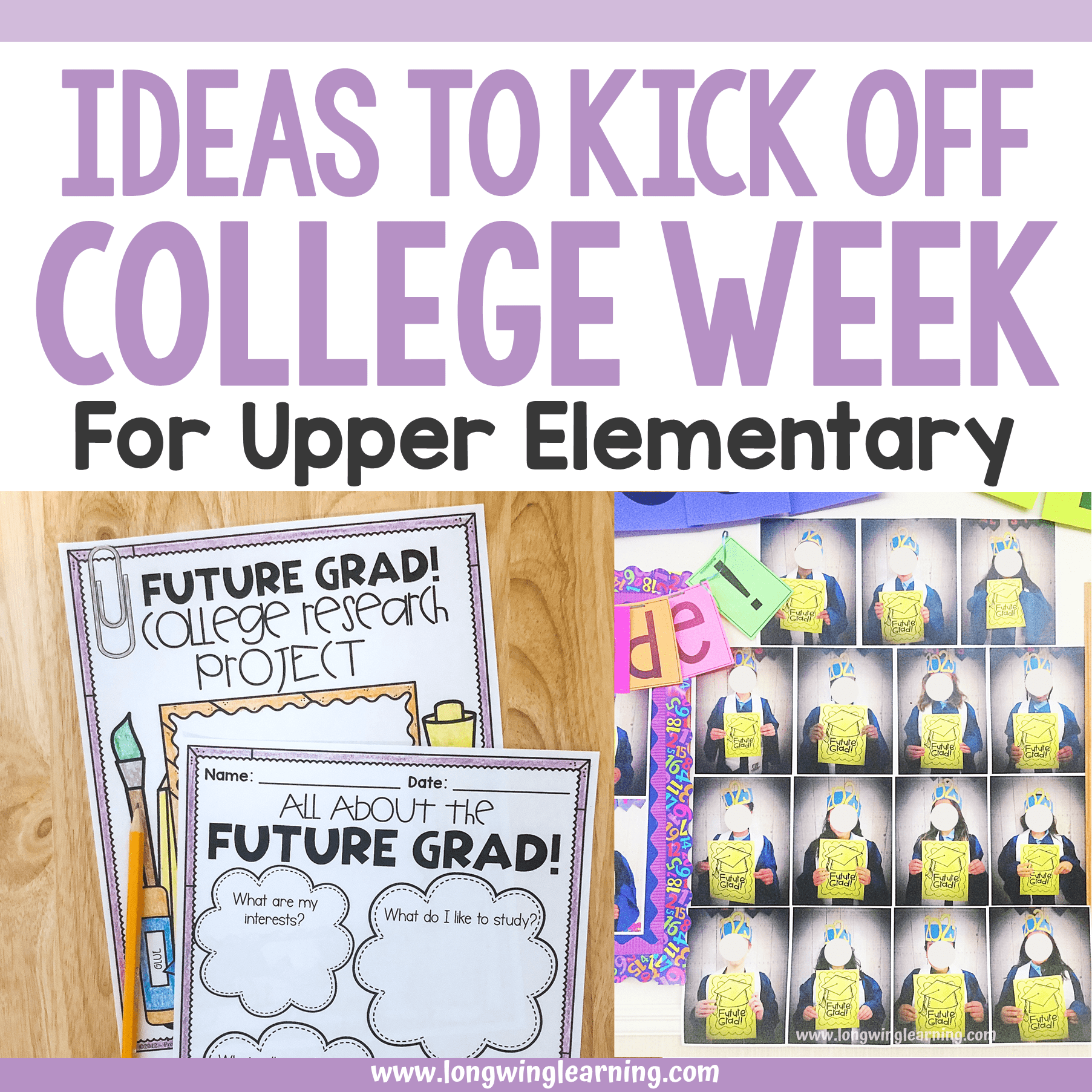 College Week Activities For Elementary Longwing Learning