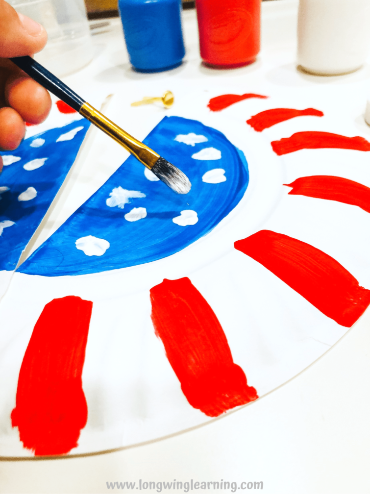 Fun And Easy Patriotic Paper Plate Craft For Kids - Longwing Learning