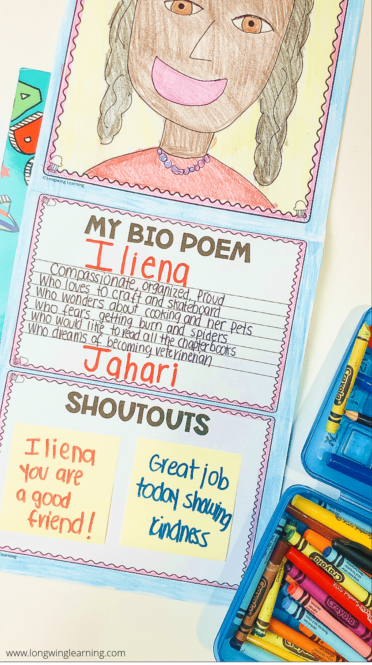 4 Easy Bio Poems Activities For Back To School - Longwing Learning