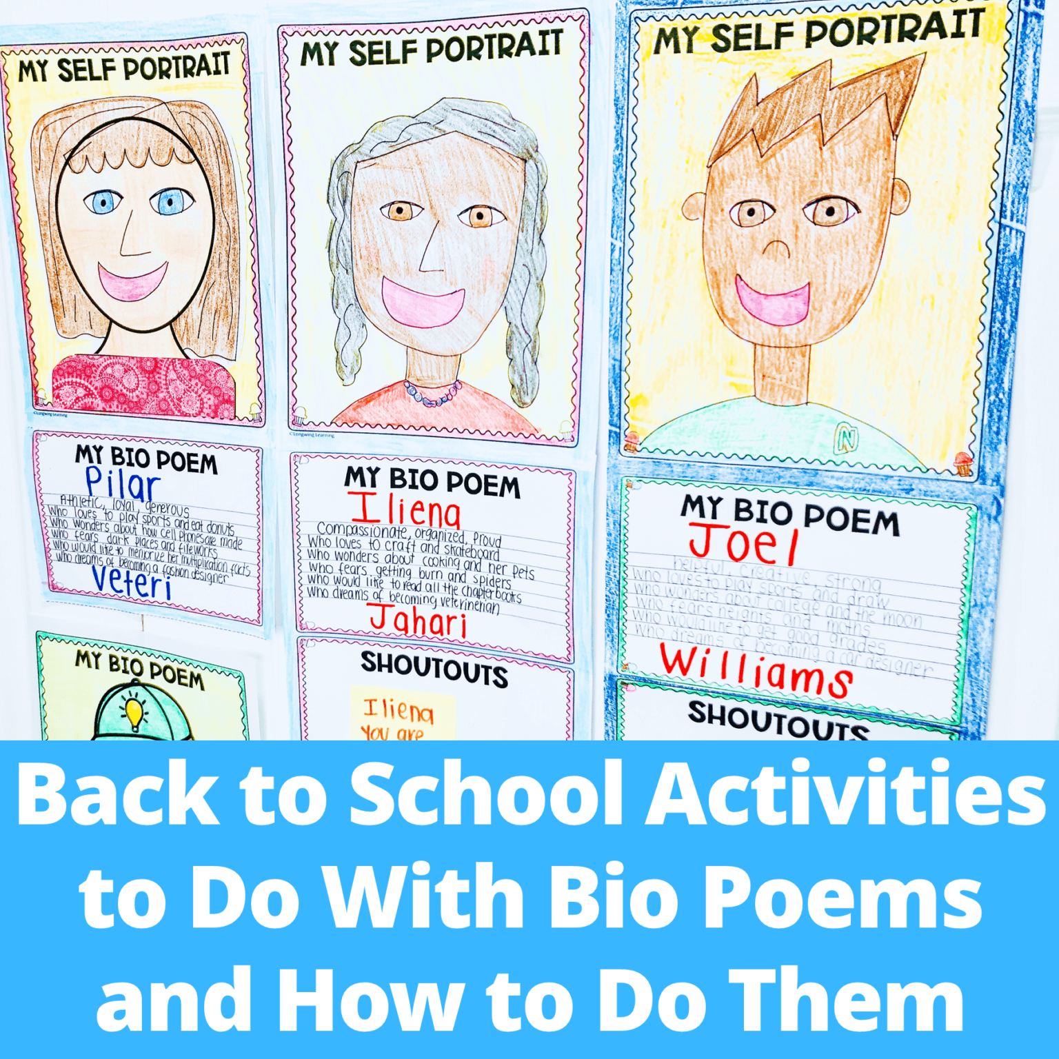 4 Easy Bio Poems Activities For Back To School - Longwing Learning