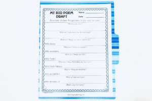 4 Easy Bio Poems Activities For Back To School - Longwing Learning
