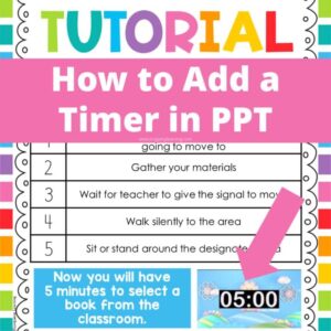 Easily Add A Timer In PowerPoint For Teaching - Longwing Learning I Ela ...