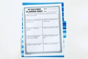 4 Easy Bio Poems Activities For Back To School - Longwing Learning I ...