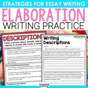 8 Easy Ways To Use Elaboration Anchor Charts For Teaching Writing ...