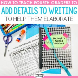 4 Lesson Plan Ideas On How To Add Details To Writing In 4th Grade ...