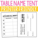 All About Me Name Tag Tent Template For Back To School Or First Day Of ...