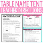 All About Me Name Tag Tent Template For Back To School Or First Day Of ...