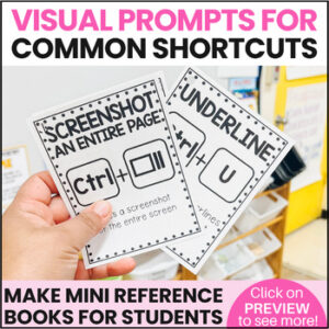 Computer Lab Rules Technology Contract Keyboard Shortcuts Tech Posters ...