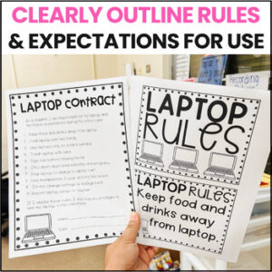 Computer Lab Rules & Technology Contract Technology Classroom Rules ...