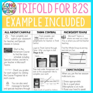 Meet The Teacher Night Brochure Template Editable Pamphlet Trifold For ...