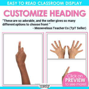 Multicultural Classroom Hand Signals Posters For Classroom Behavior ...