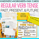 Past Present Future Verb Tenses Activities & Posters To Conjugate Verbs ...