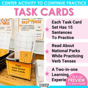 Past Present Future Verb Tenses Activities & Posters To Conjugate Verbs ...