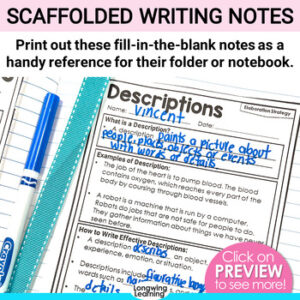 Show, Don't Tell Writing Strategies Types Of Elaboration For Writing ...
